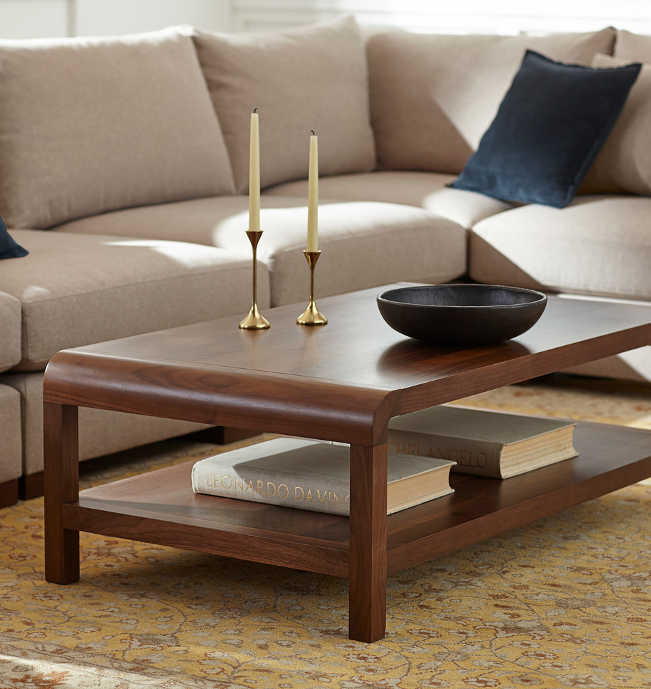 Coffee Table Jati Elegan Desain Klasik Modern - Sobat Furniture